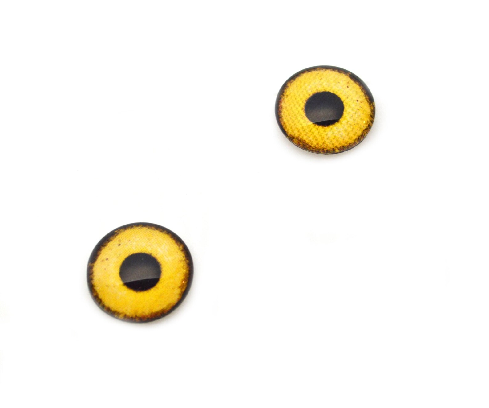Golden Eagle Bird Glass Eyes Yellow Small 6mm to Large 78mm Jewelry ...