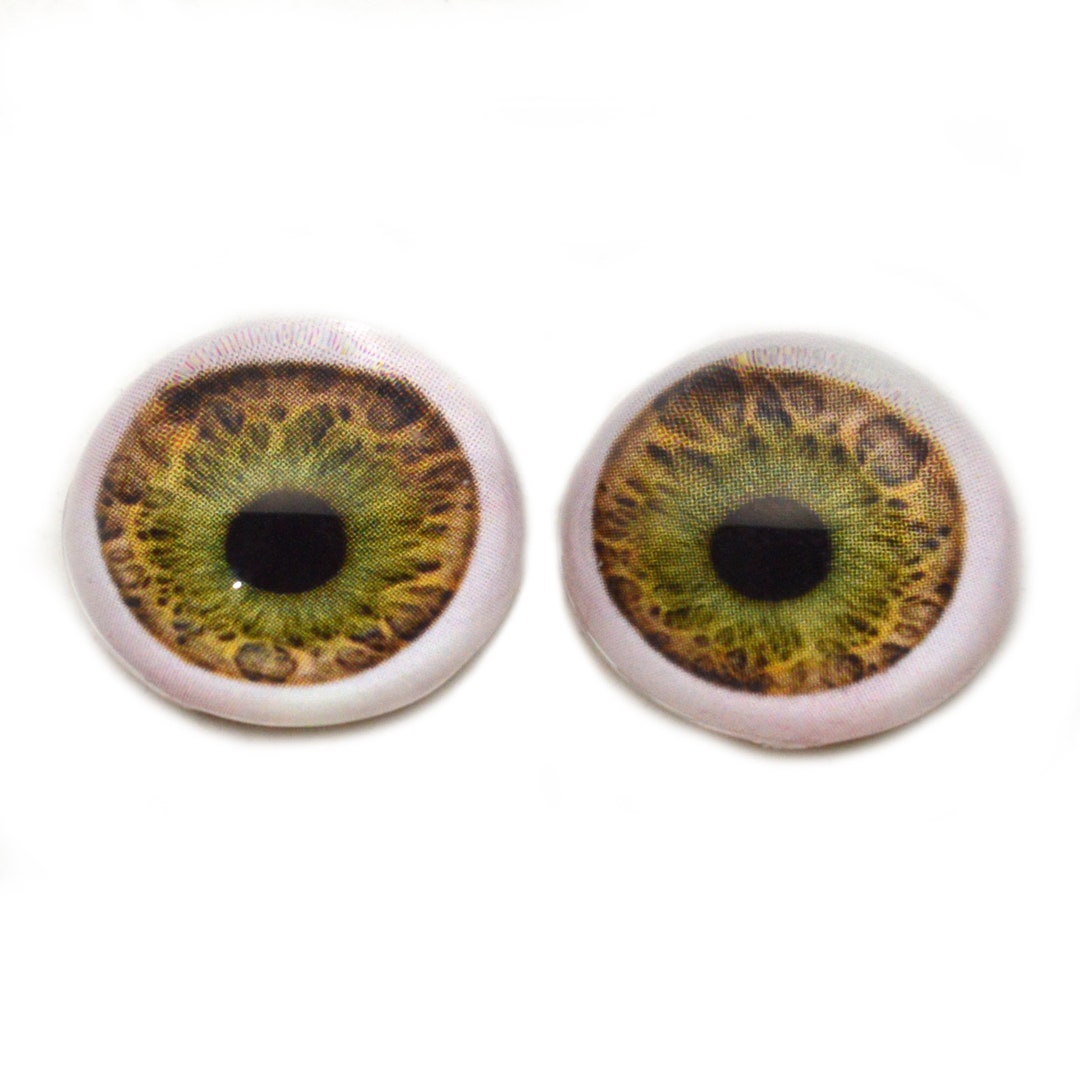 High Dome Hazel Human With Whites Half Sphere Glass Eyes | Hemisphere ...