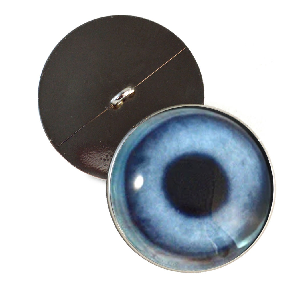 10mm - 30mm Blue Dog Realistic Button Eyes Sew on Shank Loops Stuffed ...