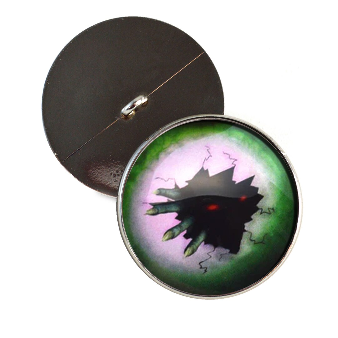 10mm - 30mm Scary Break in Zombie Button Eyes Sew on Shank With Loop ...