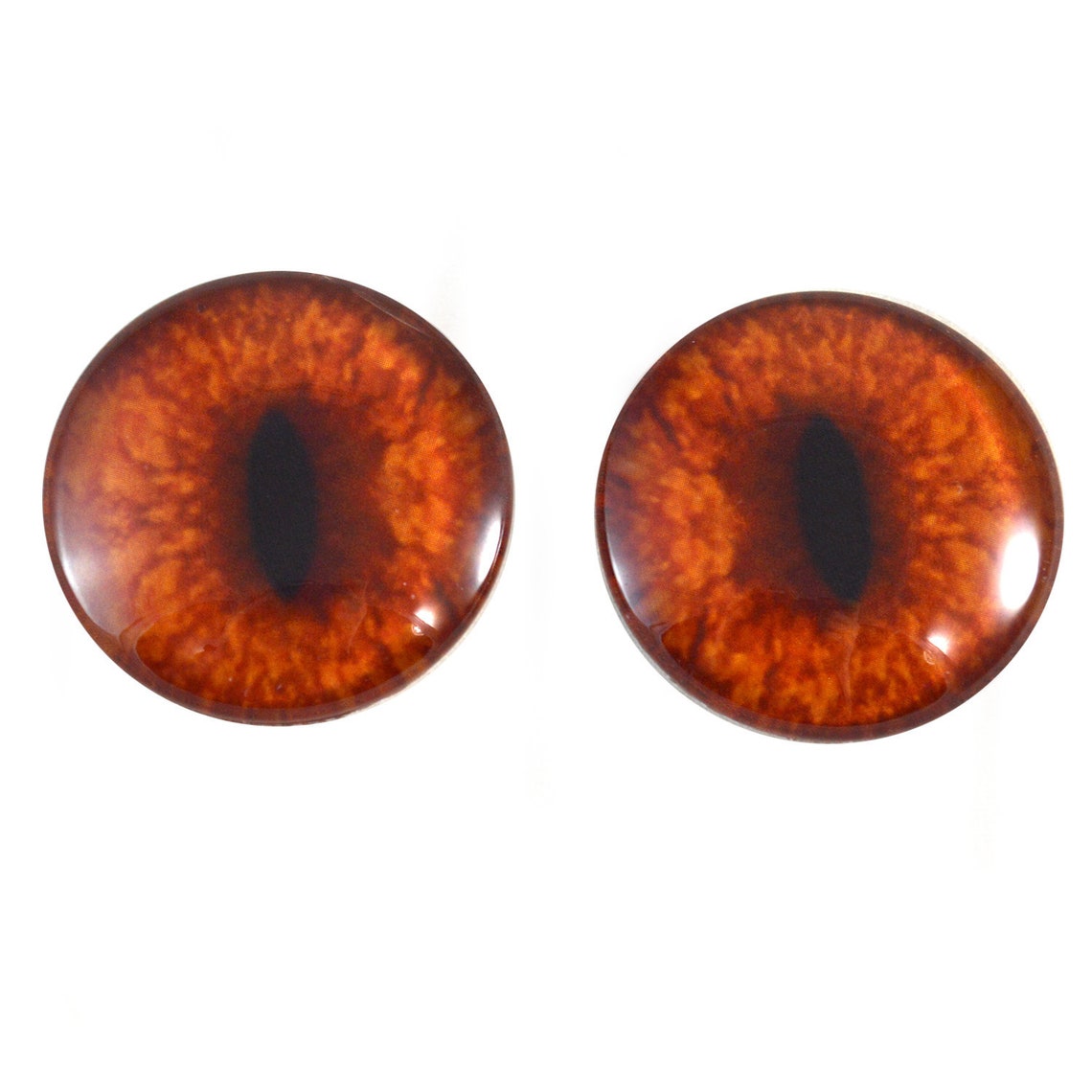 Red Fox Glass Animal Eyes 6mm to 40mm Jewelry Making Art Doll - Etsy