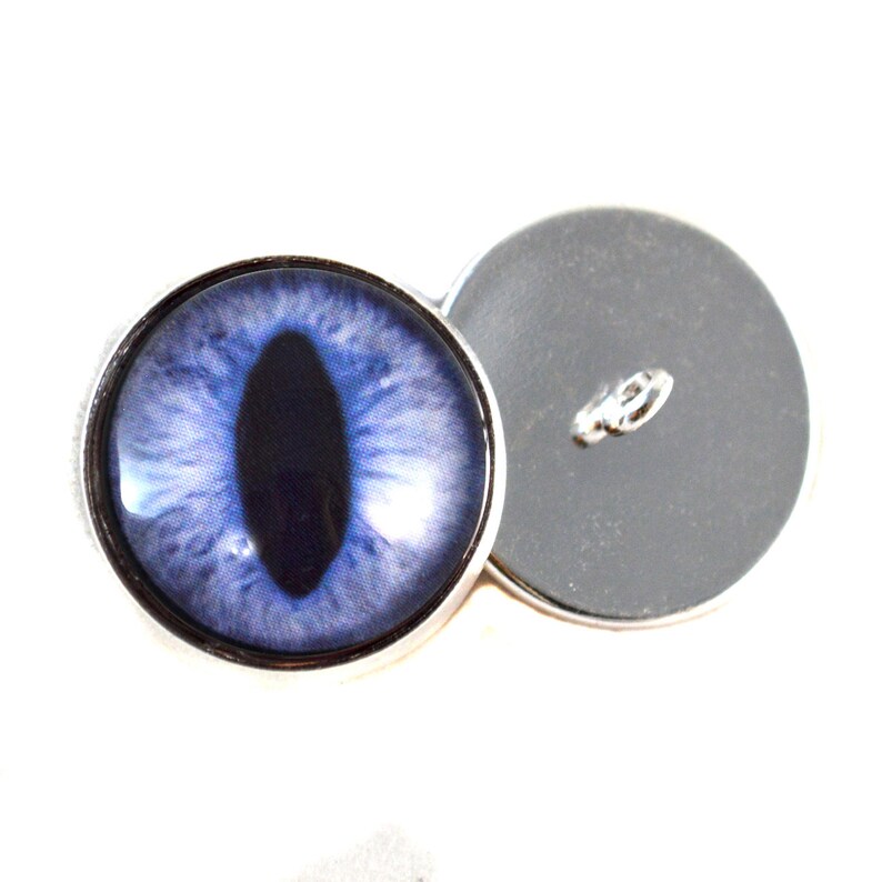 10mm 30mm Blue Cat or Dragon Button Eyes Sew on Shanks With - Etsy