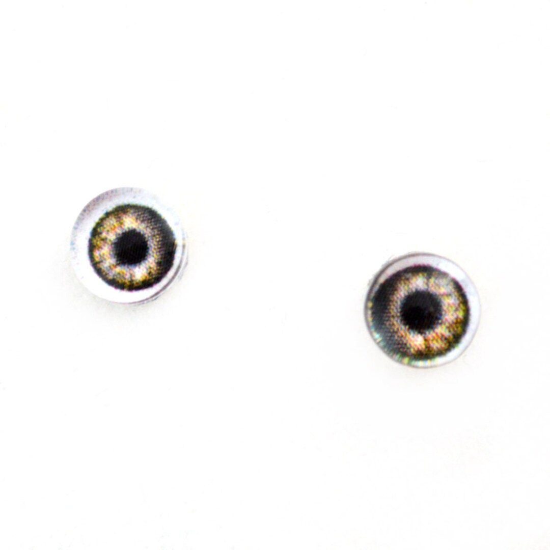 6mm Human Brown Doll Glass Eyes Cabochons - Tiny Glass Eyes for Jewelry ...