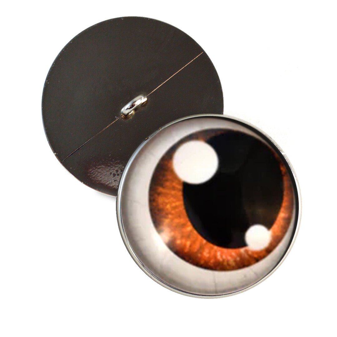 10mm - 30mm Brown Anime With Shine Button Eyes Sew on Shank Loops ...