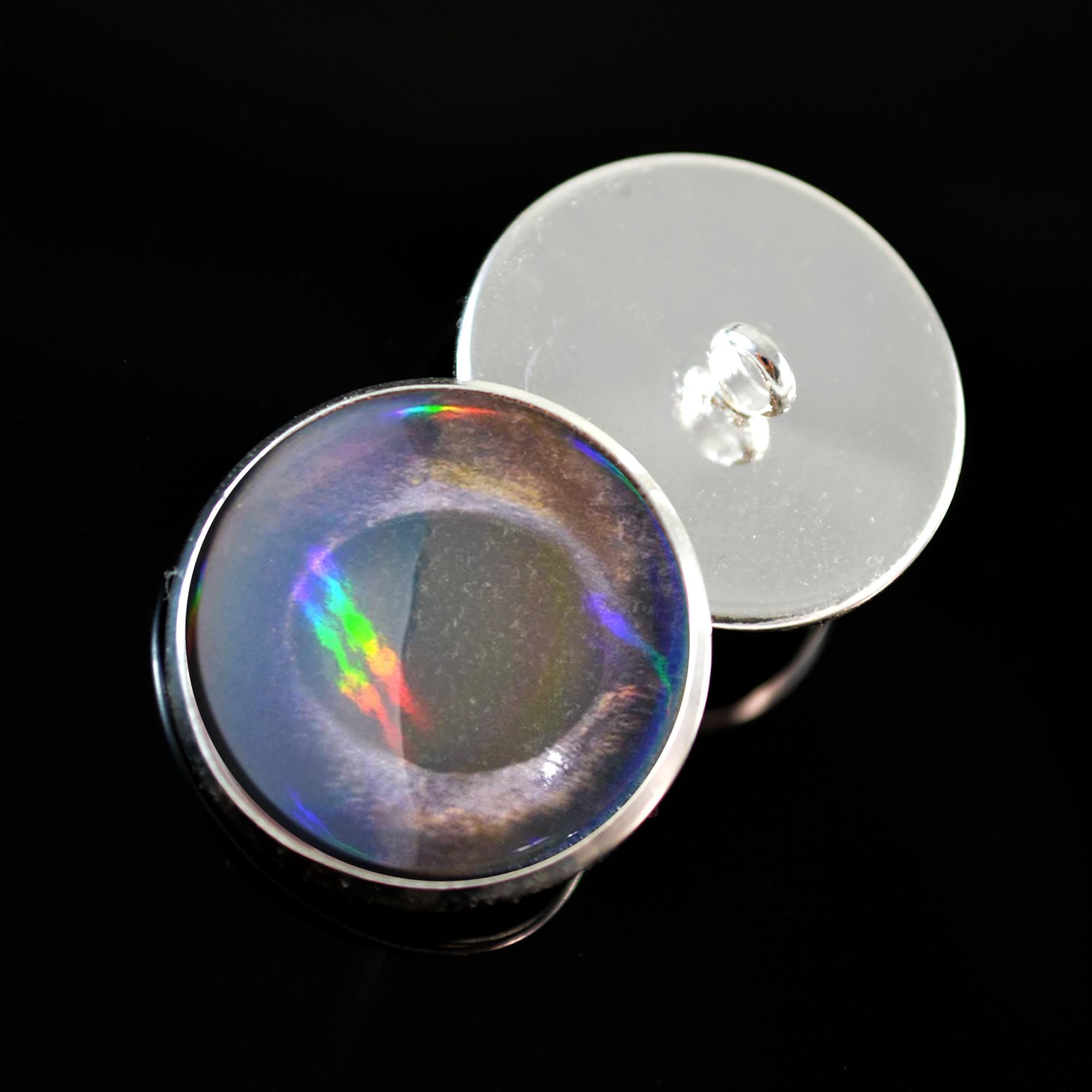 10mm - 30mm Walleye Fish Iridescent Fish Button Eyes Sew on Shanks ...