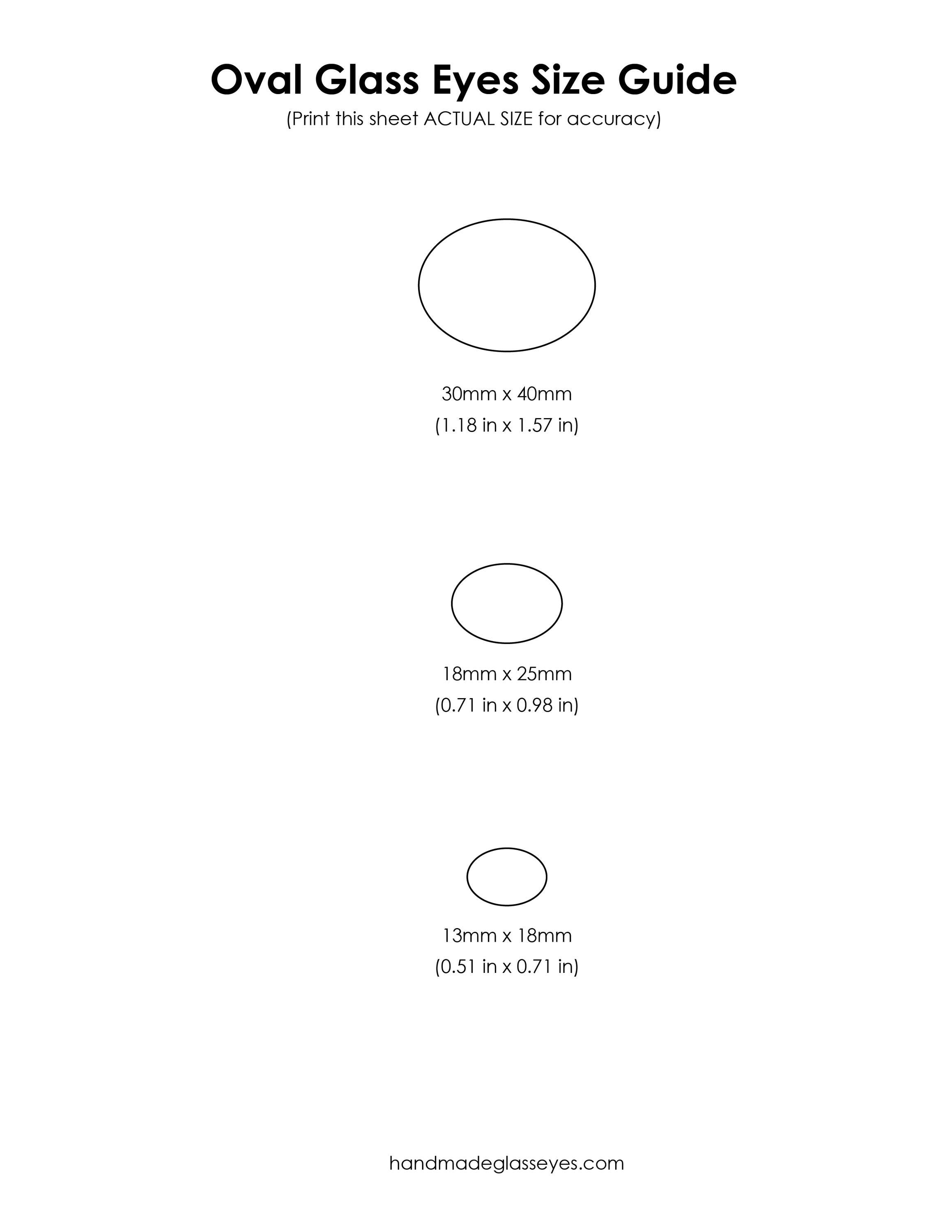 Swamp Creature Oval Glass Eyes - Choose Your Size: 13mmx18mm, 18mmx25mm ...