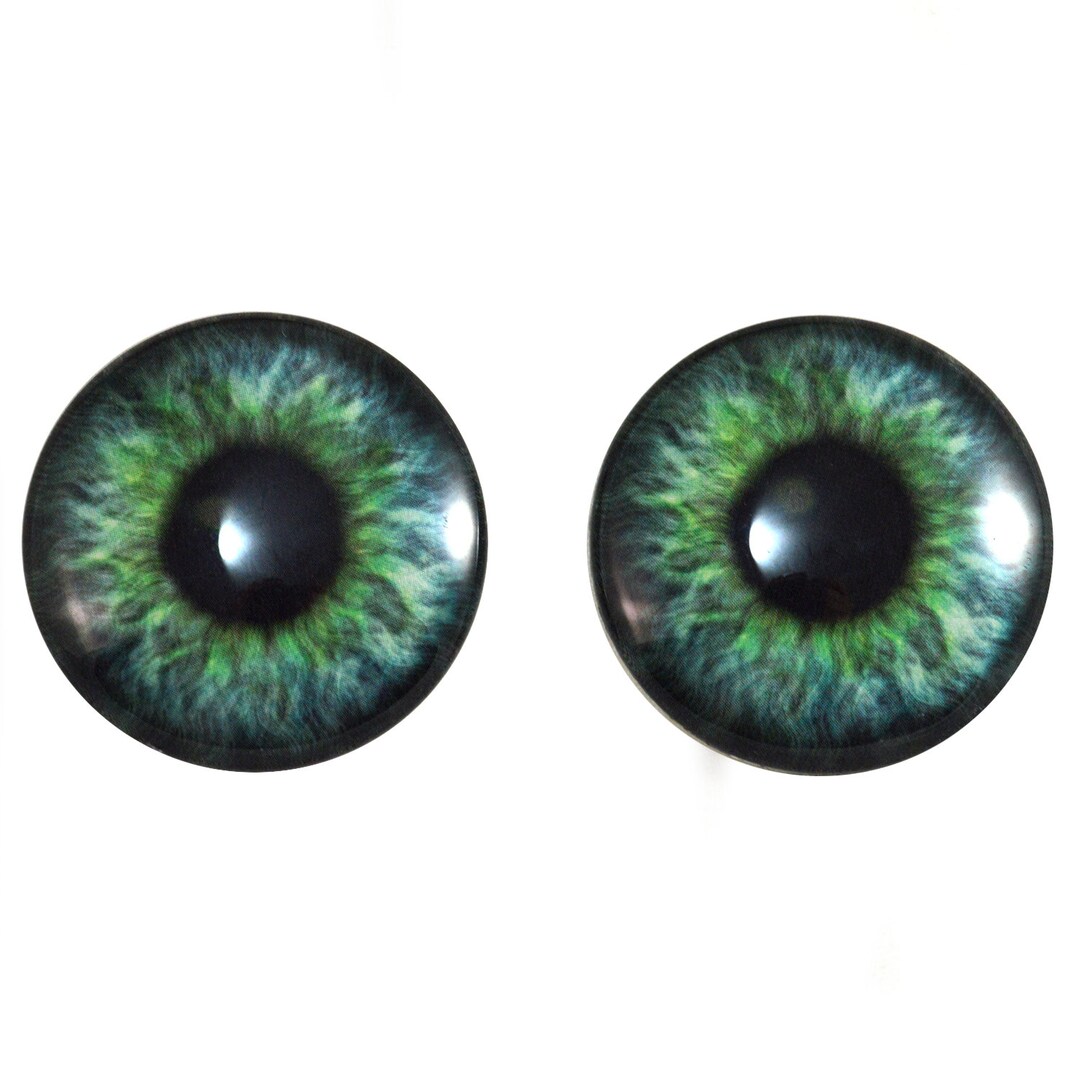 Teal Green Fantasy Human Glass Eyes Sizes 6mm - 78mm Jewelry Real Art ...