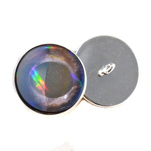 10mm - 30mm Walleye Fish Iridescent Fish Button Eyes Sew on Shanks ...