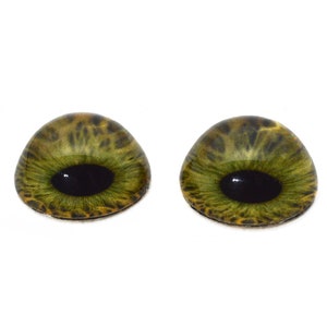 High Dome Hazel Human Half Sphere Glass Eyes | Hemisphere Rounded Art ...