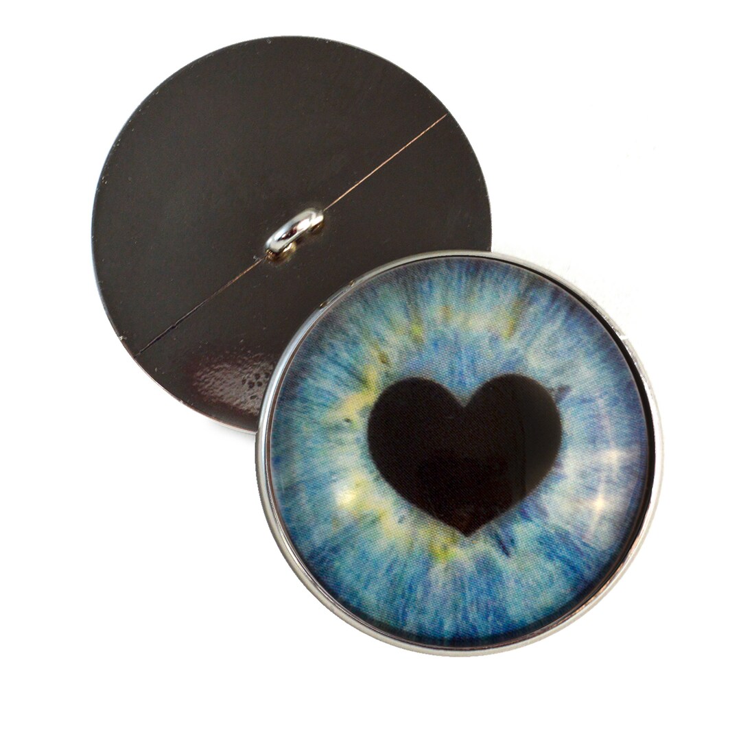 10mm - 30mm Light Blue Heart Pupil Valentine Doll Button Eyes Sew on ...
