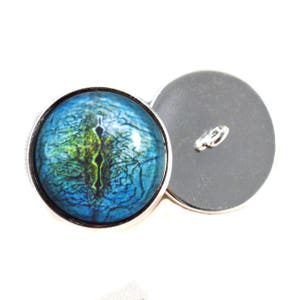 10mm - 30mm Blue Lizard Reptile Button Eyes Sew on Shank With Loop ...