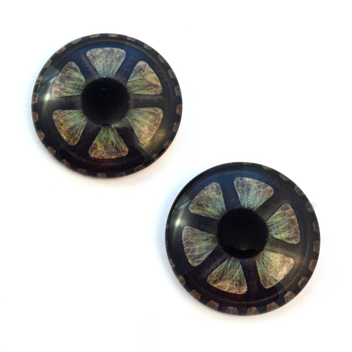 Iron Gear Steampunk Nautical Glass Eyes 6mm to 40mm Jewelry Supply Art ...