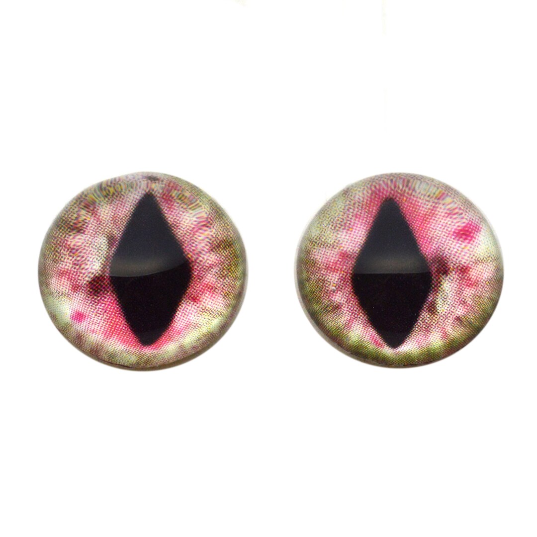 High Dome Red and Green Dragon Half Sphere Glass Eyes | Hemisphere ...