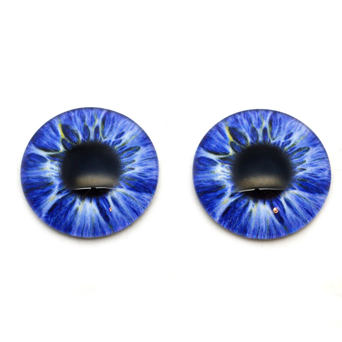 Intense Ice Blue Human Glass Eyes Sizes 6mm to 40mm Jewelry Real Art ...