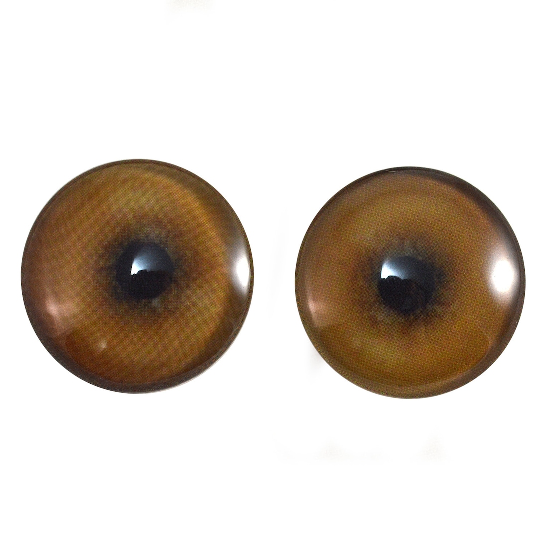 Light Brown Tan Lion Handmade Animal Glass Eyes 6mm to 40mm Jewelry ...