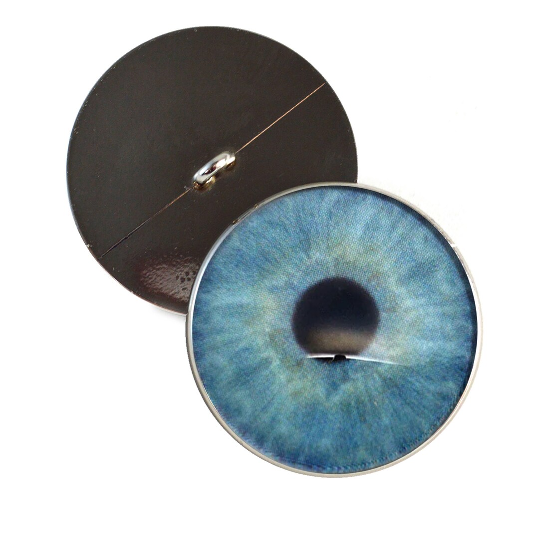 10mm - 30mm Natural Light Baby Blue Button Eyes Sew-on Shanks With ...