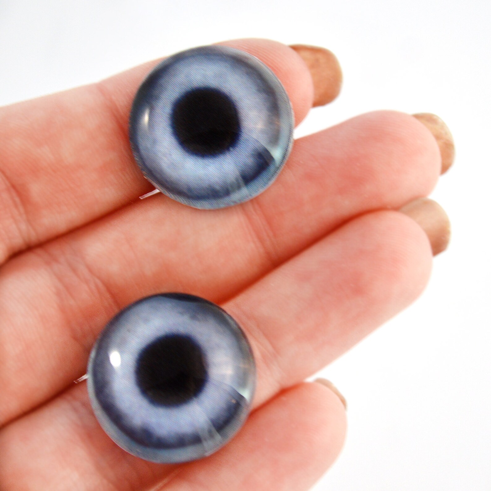 Blue Dog Flatback Glass Cabochon Animal Eyes 6mm to 78mm - Etsy