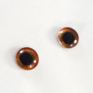 Red Parrot Glass Eyes - Pick Your Size - for Jewelry Making, Art Dolls ...