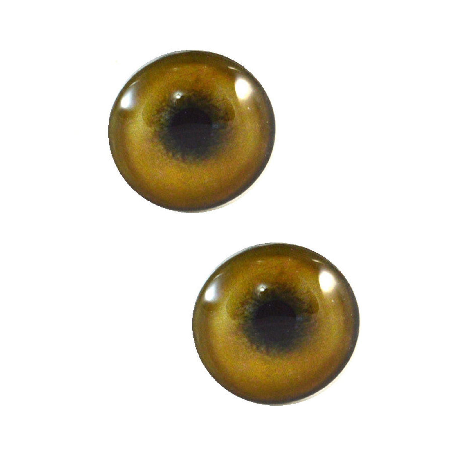Light Brown Tan Lion Handmade Animal Glass Eyes 6mm to 40mm Jewelry ...