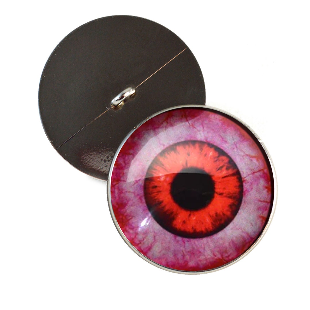 10mm - 30mm Bloody Zombie Button Eyes Sew on Shank Loops Stuffed Animal ...