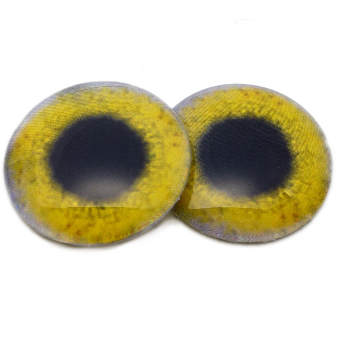 Yellow Osprey Realistic Bird Glass Eyes Sea Hawk 6mm to 78mm Jewelry ...