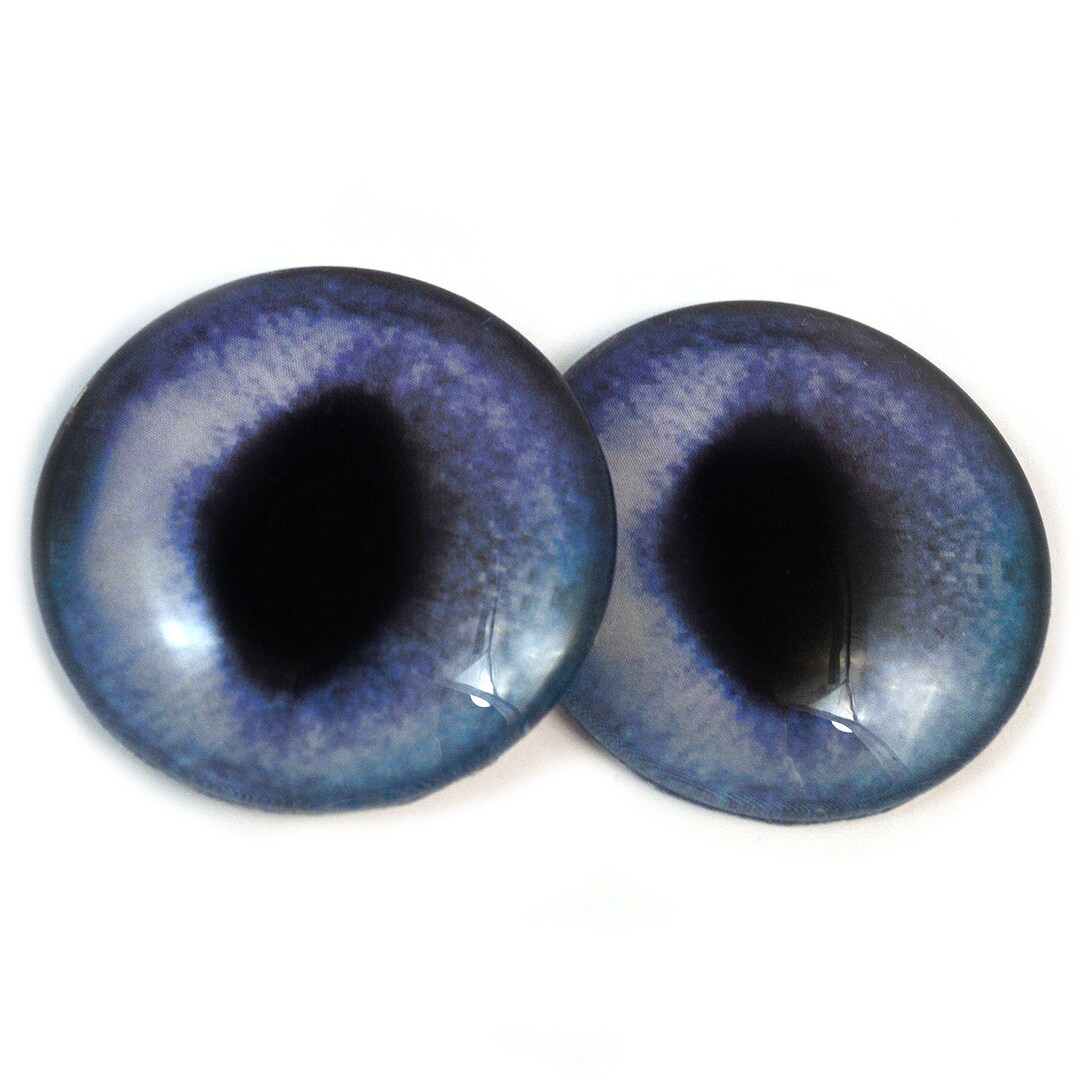 Dark Blue Siamese Realistic Cat Animal Glass Eyes, 6mm to 40mm, Jewelry ...