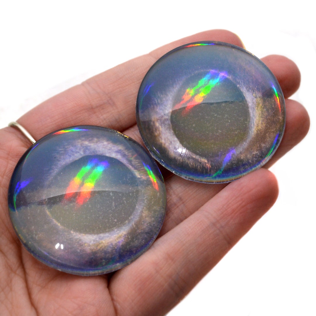 Walleye Fish Iridescent Glass Eyes Realistic 6mm to 78mm Jewelry Making ...