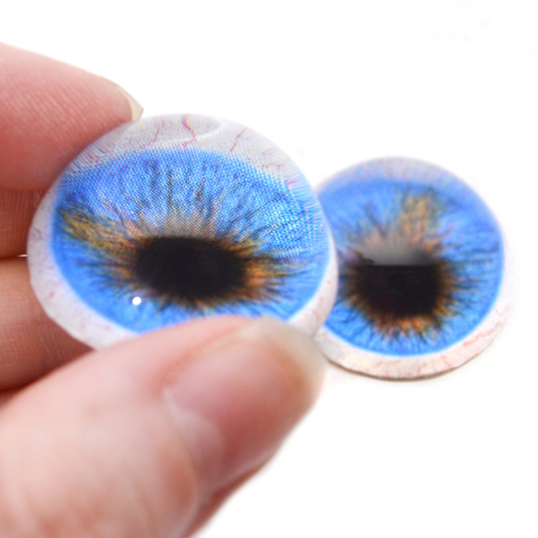 High Dome Blue Human With Whites Half Sphere Glass Eyes | Hemisphere ...