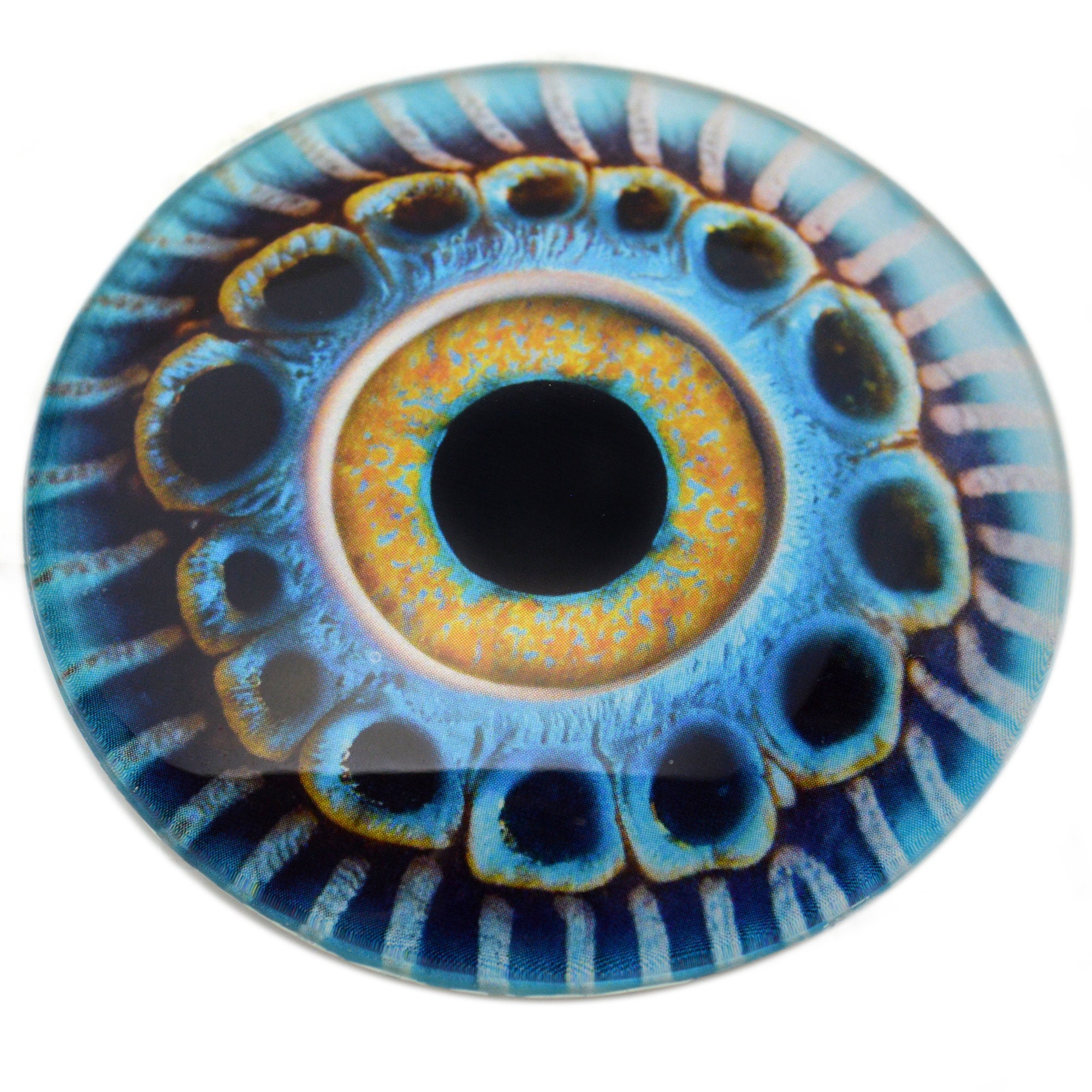 Kraken Glass Eyes Blue and Yellow Sea Monster Creature 6mm to 78mm ...