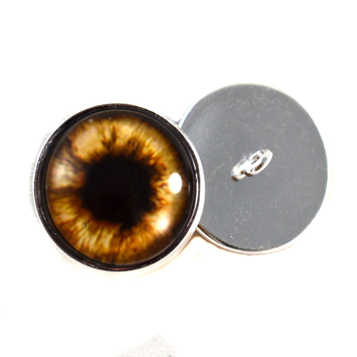 10mm - 30mm Brown Teddy Bear Animal Button Eyes Sew on Shank With Loop ...