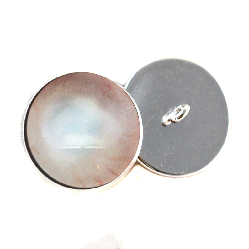 10mm - 30mm Clouded Blind Human Button Eyes Sew on Shank With Loop ...