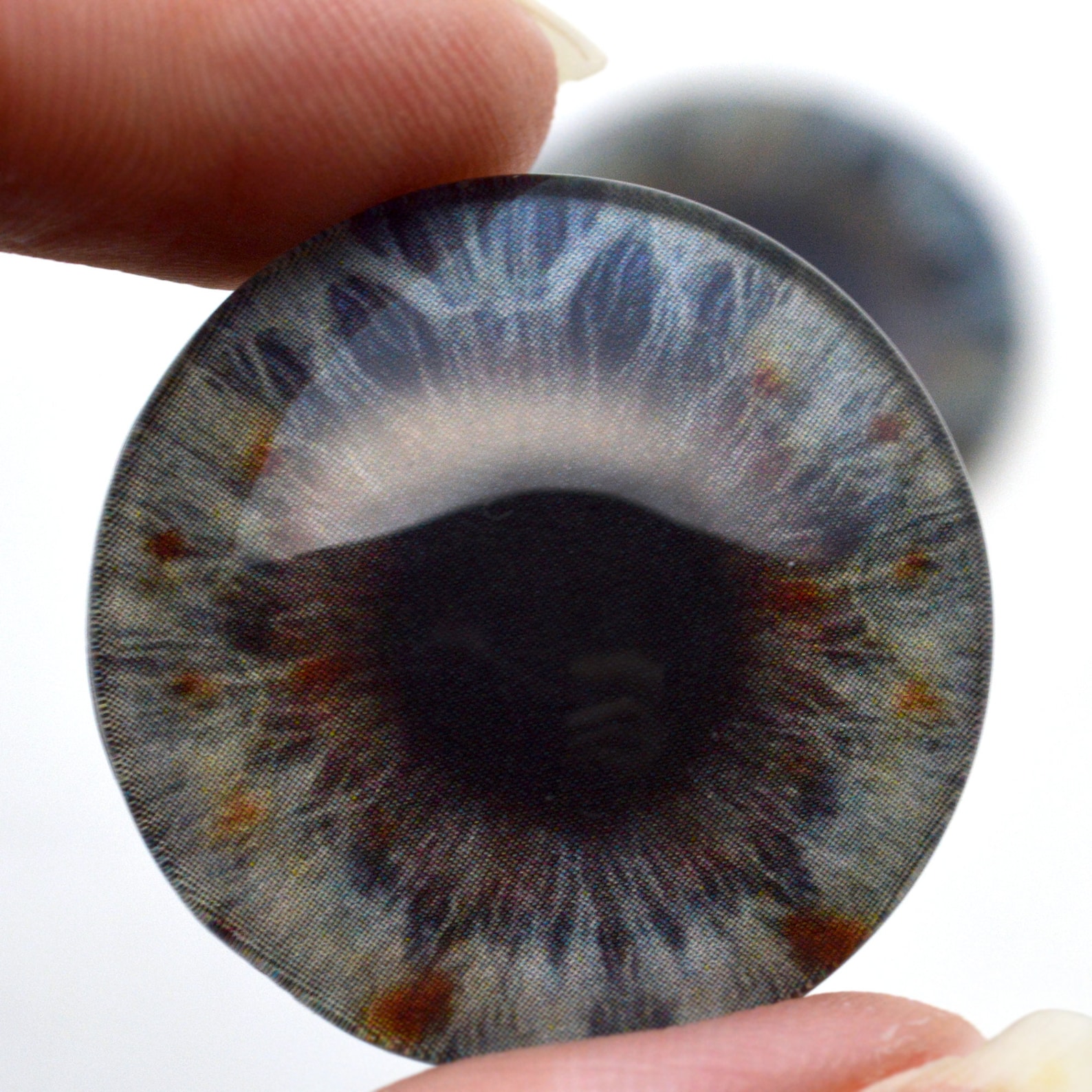 Misty Gray Realistic Human Glass Eyes 6mm to 40mm Jewelry Supplies Art ...