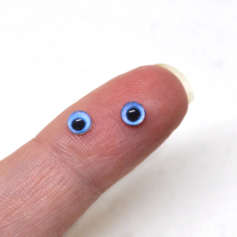 4mm Super Small Blue Dog Tiny Animal Glass Eyes Cabs Taxidermy - Etsy