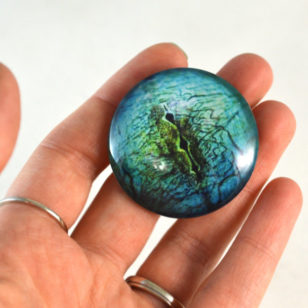 Blue Lizard Snake Glass Eyes Reptile Handmade 6mm to 78mm Jewelry ...