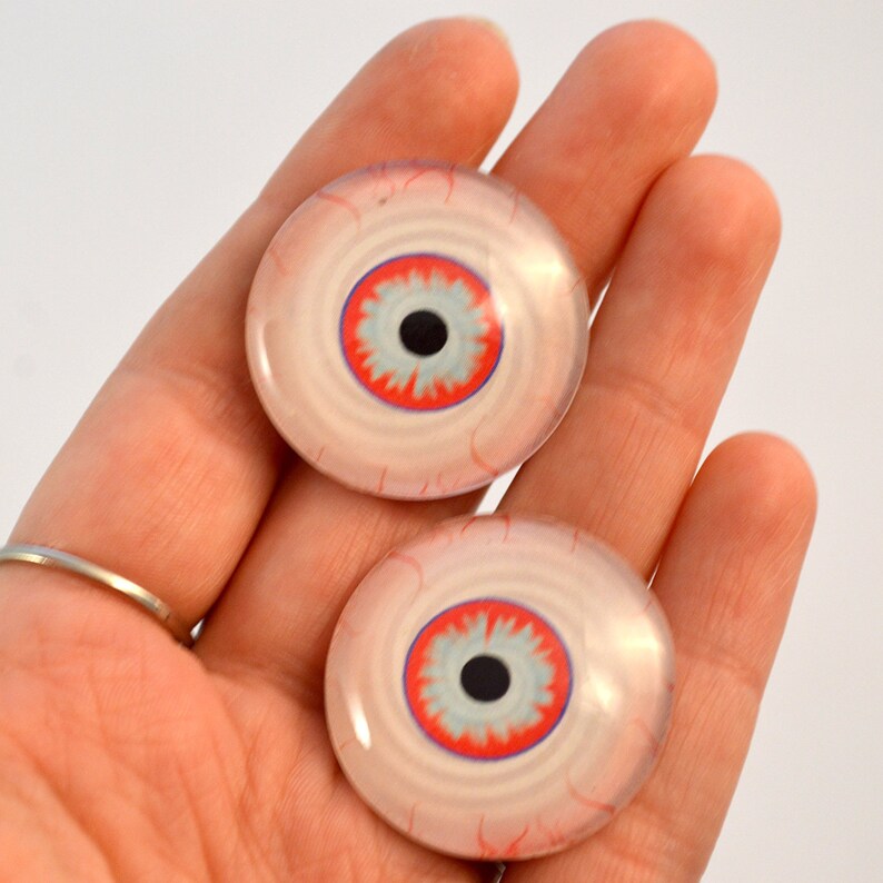 Manic Scary Clown Horror Glass Eyes 6mm to 40mm Jewelry Art Dolls DIY ...