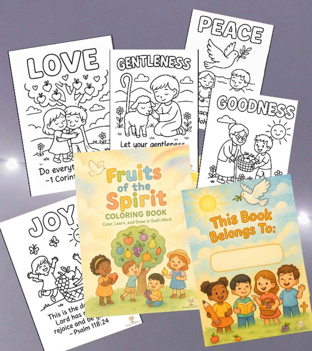 Fruits of the Spirit Coloring Book | Christian Kids Printable | Faith ...