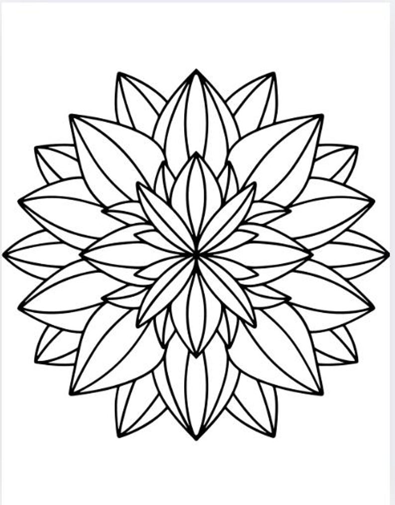 10 Mandala Coloring Pages for Calm & Clarity - Etsy