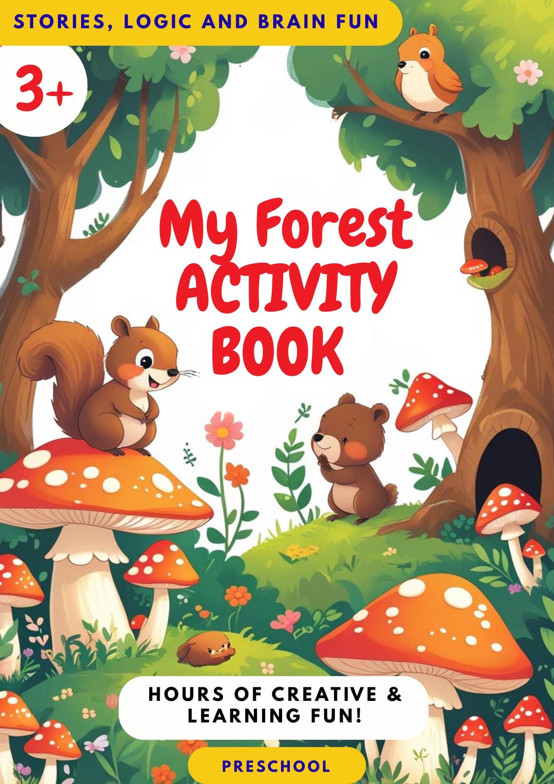 Woodland Activity Book: Preschool Forest Animals Learning (PDF Download ...