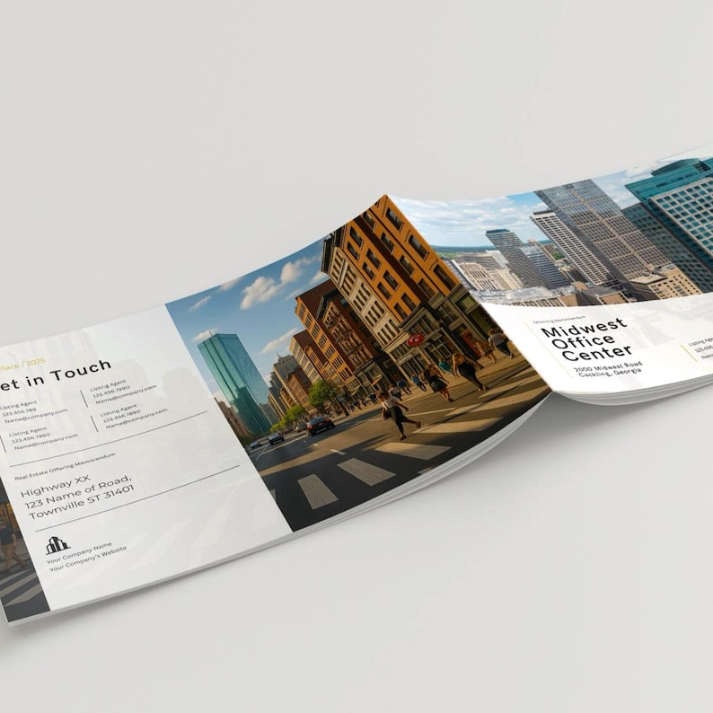 2025 Real Estate Offering Memorandum Canva Template | Commercial ...