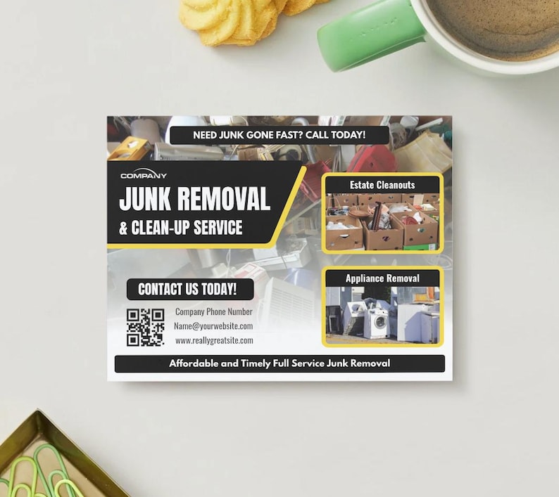 Junk Removal Business Marketing Bundle – Canva Templates (digital ...
