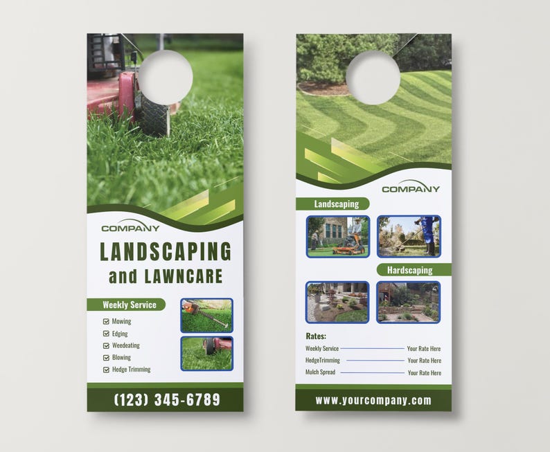 Landscaping Marketing Bundle - Canva Template (digital Download) - Etsy