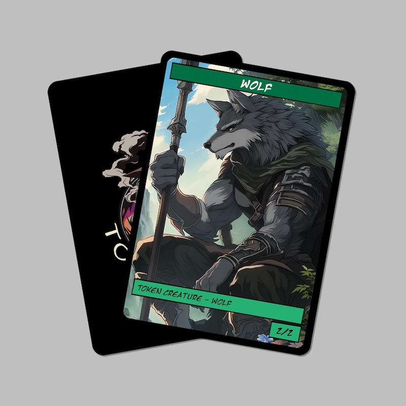 Anime Wolf Token - Etsy