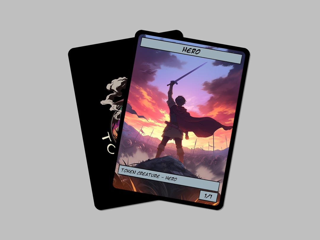 MTG Anime Token - Hero - Etsy