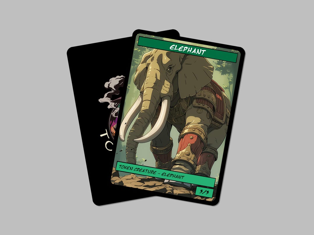 MTG Anime Token - Elephant - Etsy