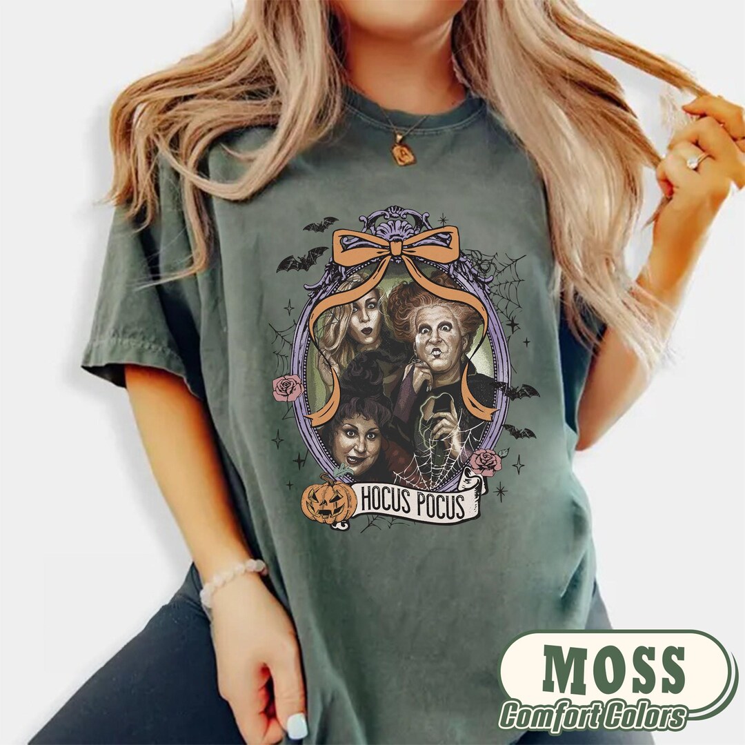 Vintage Hocus Pocus Magic Mirror Halloween Comfort Colors® Shirt ...