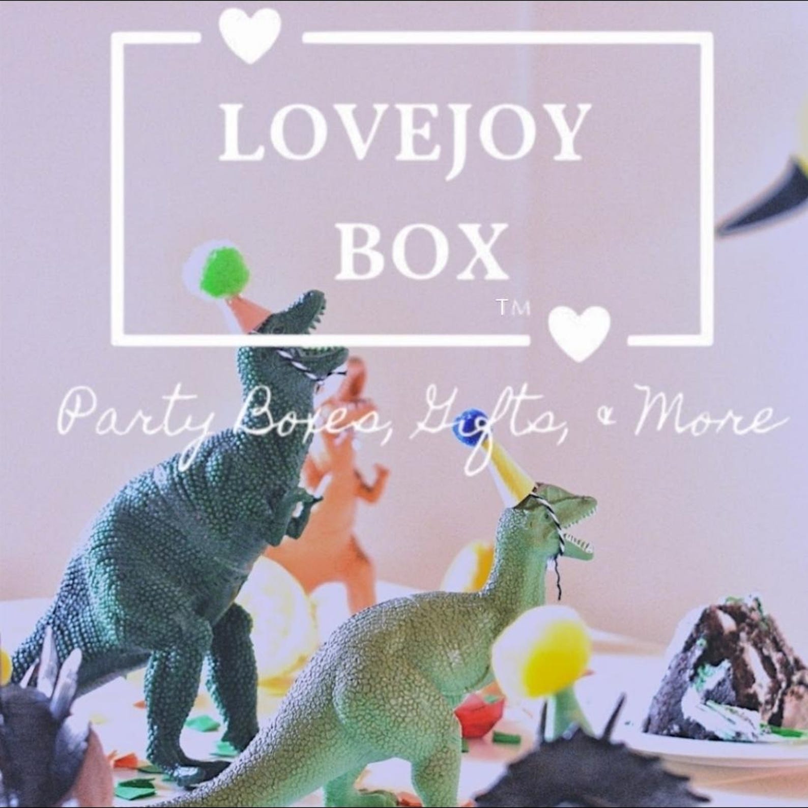 Dinomite Lovejoy Box, Dinosaur Party Box, Party in One Box, Dinosaur ...