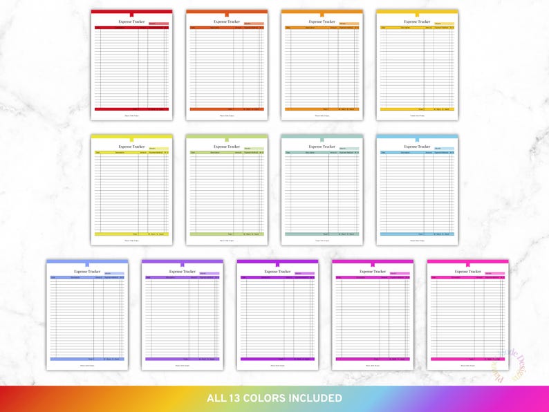 Expense Tracker Printable, Budget Expense Log, Monthly Spending Sheet ...