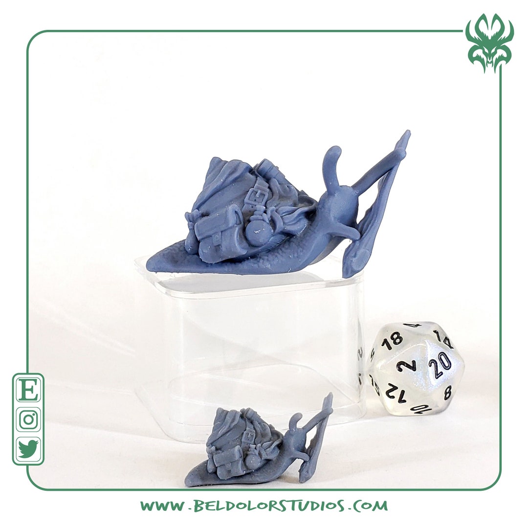 Wizard Snail Unpainted Miniature - Etsy