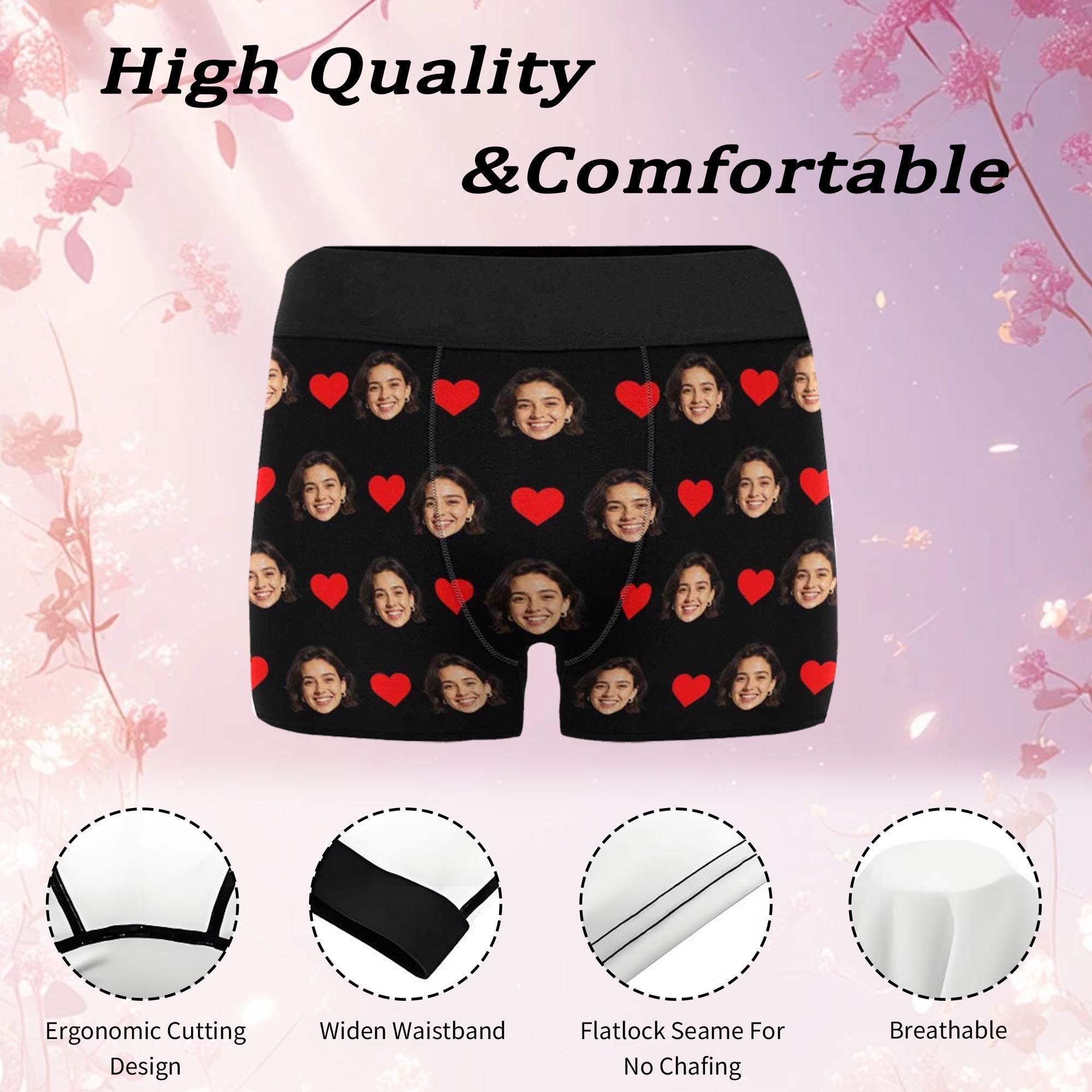 Personalized Face Boxer Briefs Custom Boxers for Men Custom Photo ...