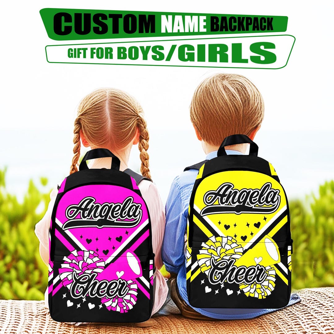 Custom Cheer Backpack With Name Personalized Text Cheerleading Bag for ...